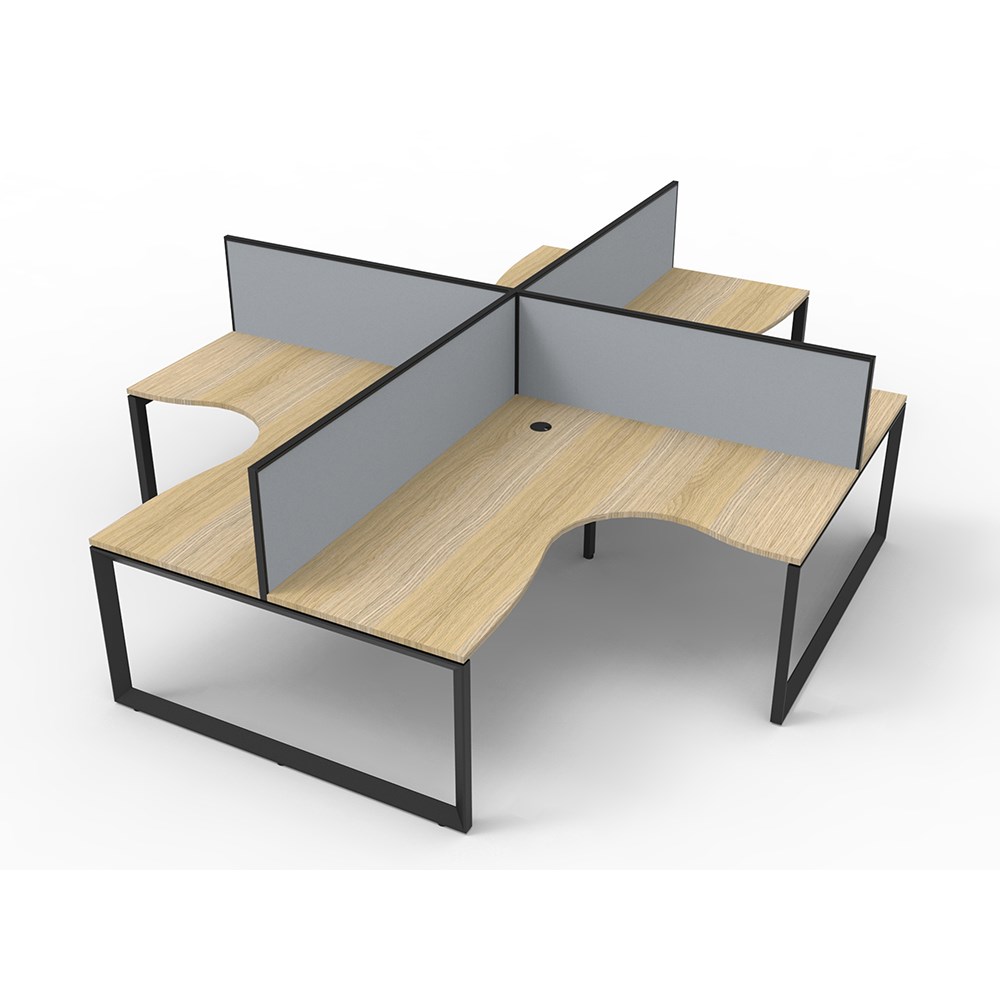 Office Furniture - Rapidline Deluxe Infinity Corner Workstation Loop ...