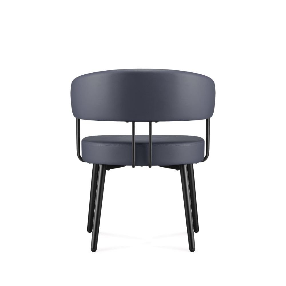 Chairs & Accessories - Rapidline Hera Breakout Room Chair Black Steel Legs French Navy PU ...